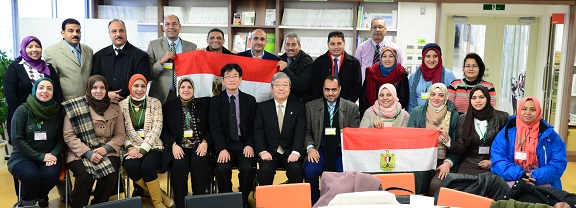 エジプト・日本教育パートナーシップ（EJEP）における研修プログラムの開講式を行いました。 ｜ 福井大学